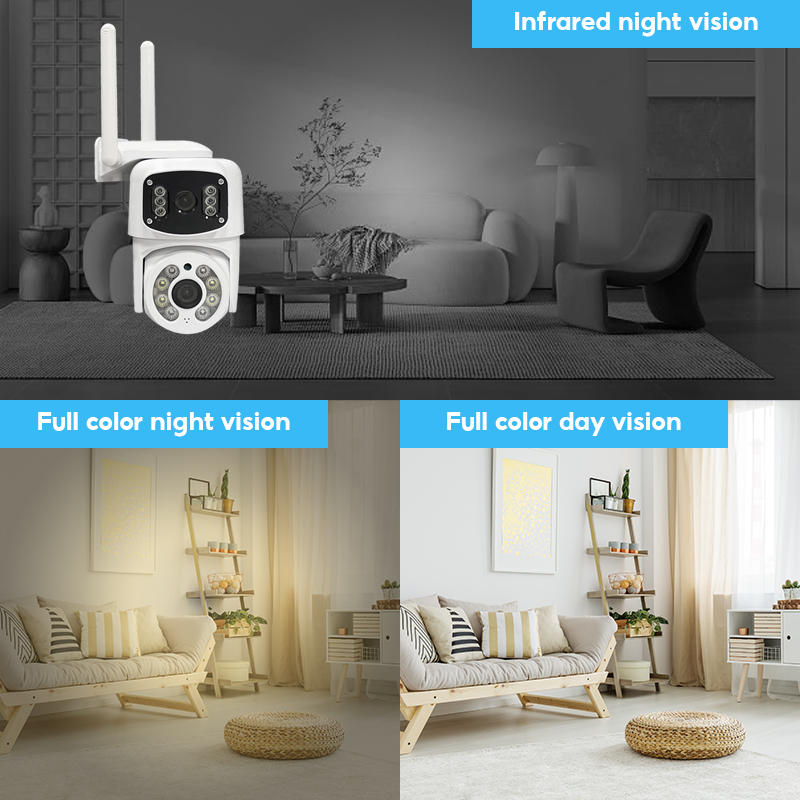 V380 PRO BP3 1080P Dual Lens Security IP CCTV Camera Wireless Outdoor ...