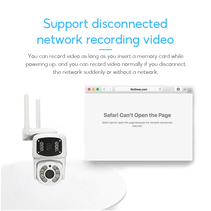 V380 PRO BP3 1080P Dual Lens Security IP CCTV Camera Wireless Outdoor ...