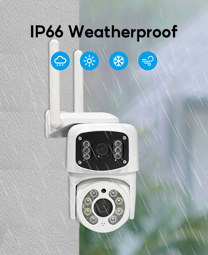 V380 PRO BP3 1080P Dual Lens Security IP CCTV Camera Wireless Outdoor ...