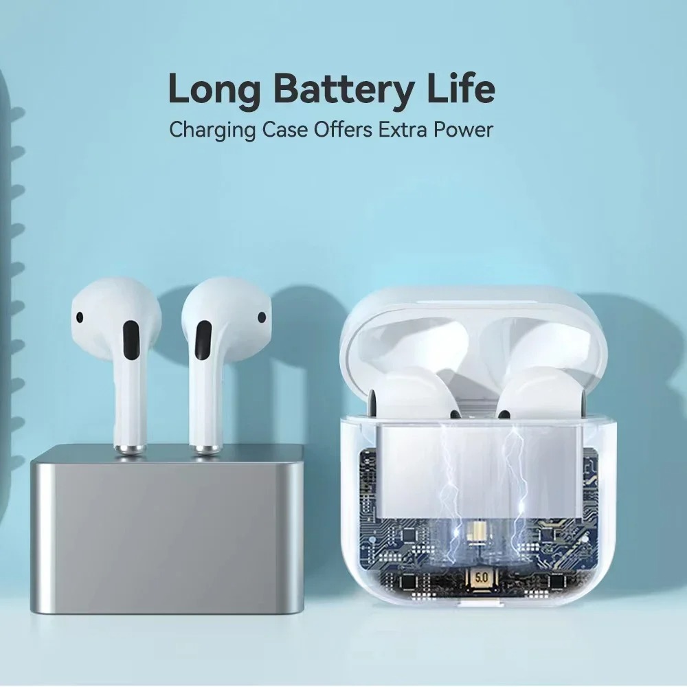 Mini TWS Pro 4 Wireless Bluetooth Earphone HiFi Stereo Headphone Noise ...