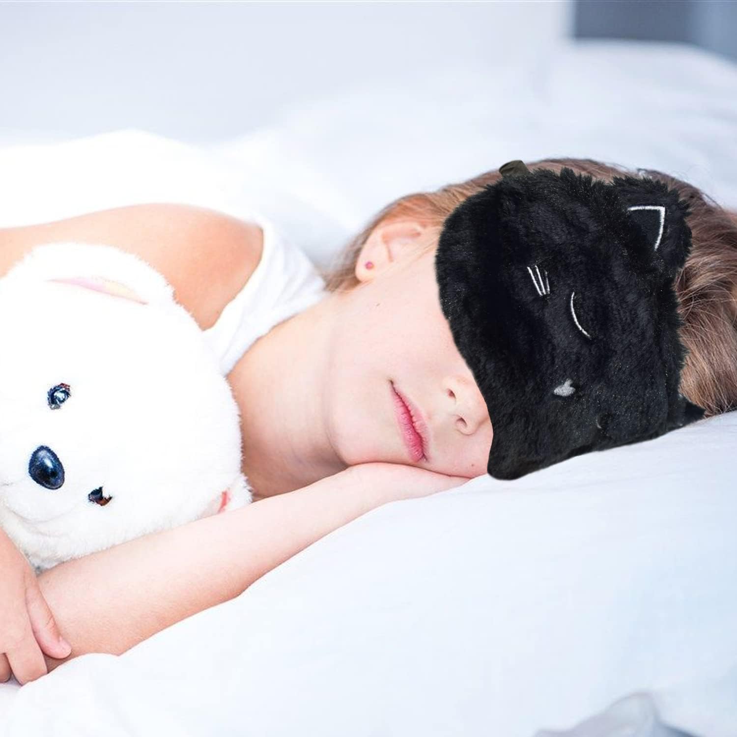 Cute Cat Sleep Mask – 3D Contoured Eye Mask, Ultra-Soft Blackout ...