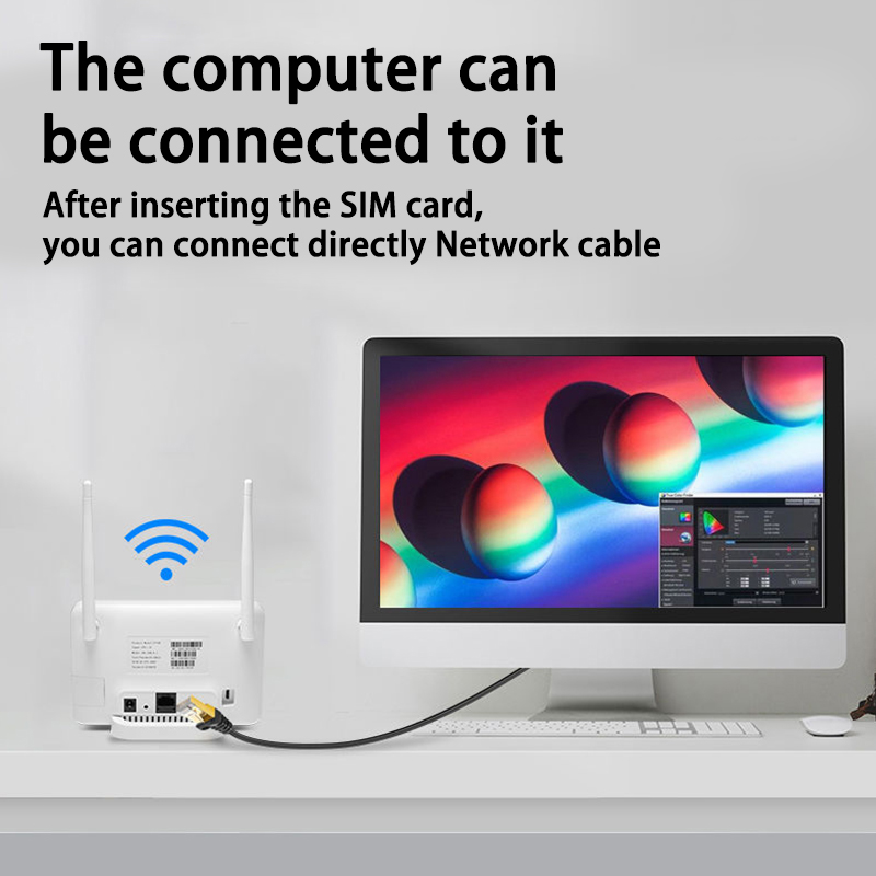 WiFi Router SIM Card Modem 4G/5G Network Router 2.4G Dual Band Gigabit ...