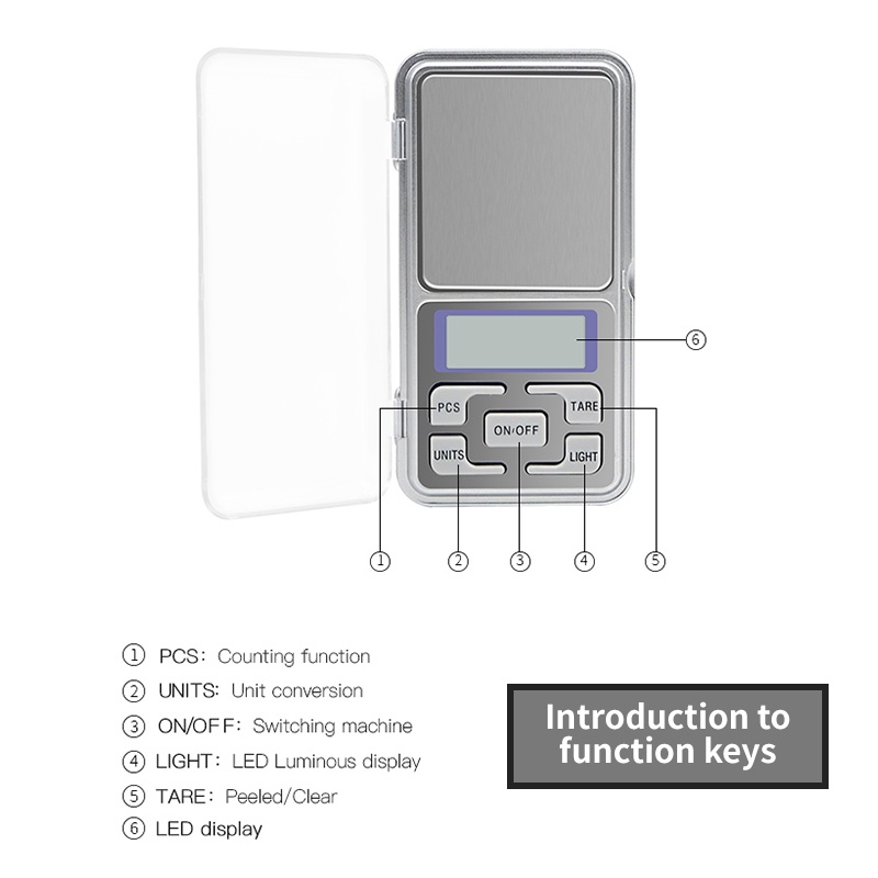 Portable Mini Digital Stainless Steel Electronic Scale With LCD Screen ...