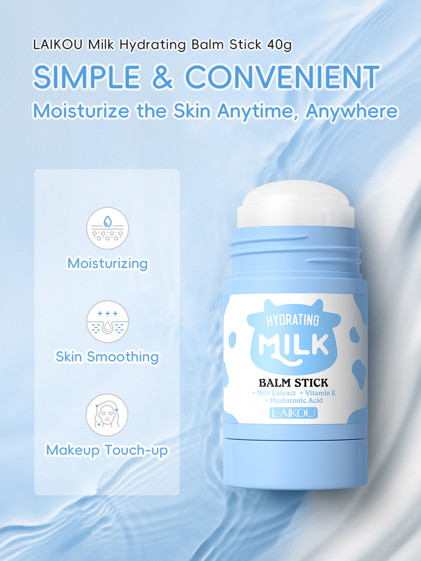 Laikou Milk Hydrating Balm 40g, Soft Texture, Gentle on Skin ...