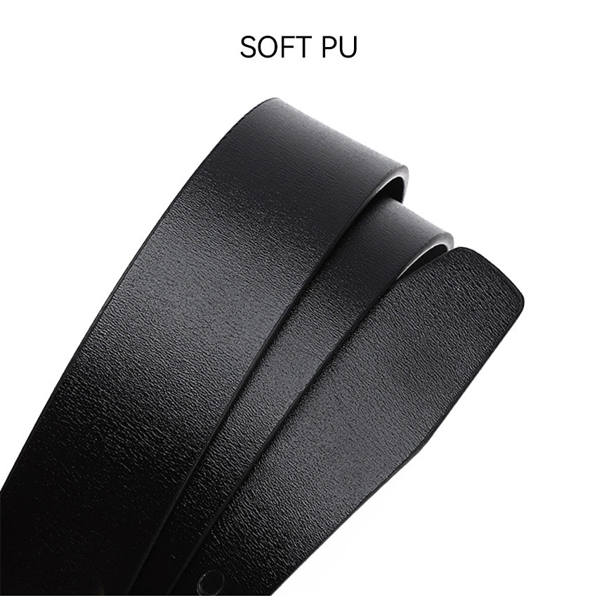 MENSPE Fashion Men's Belts PU Business Belt 120cm Scratch Resistant ...