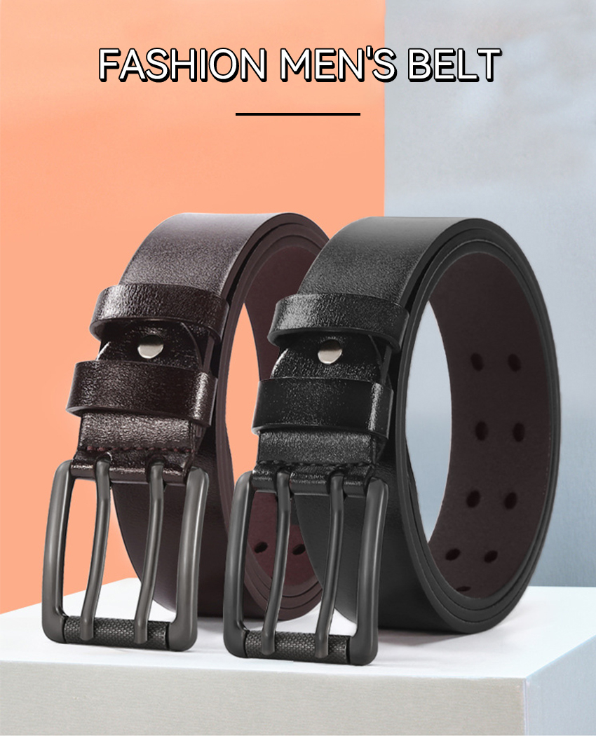 MENSPE Fashion Men's Belts PU Business Belt 120cm Scratch Resistant ...
