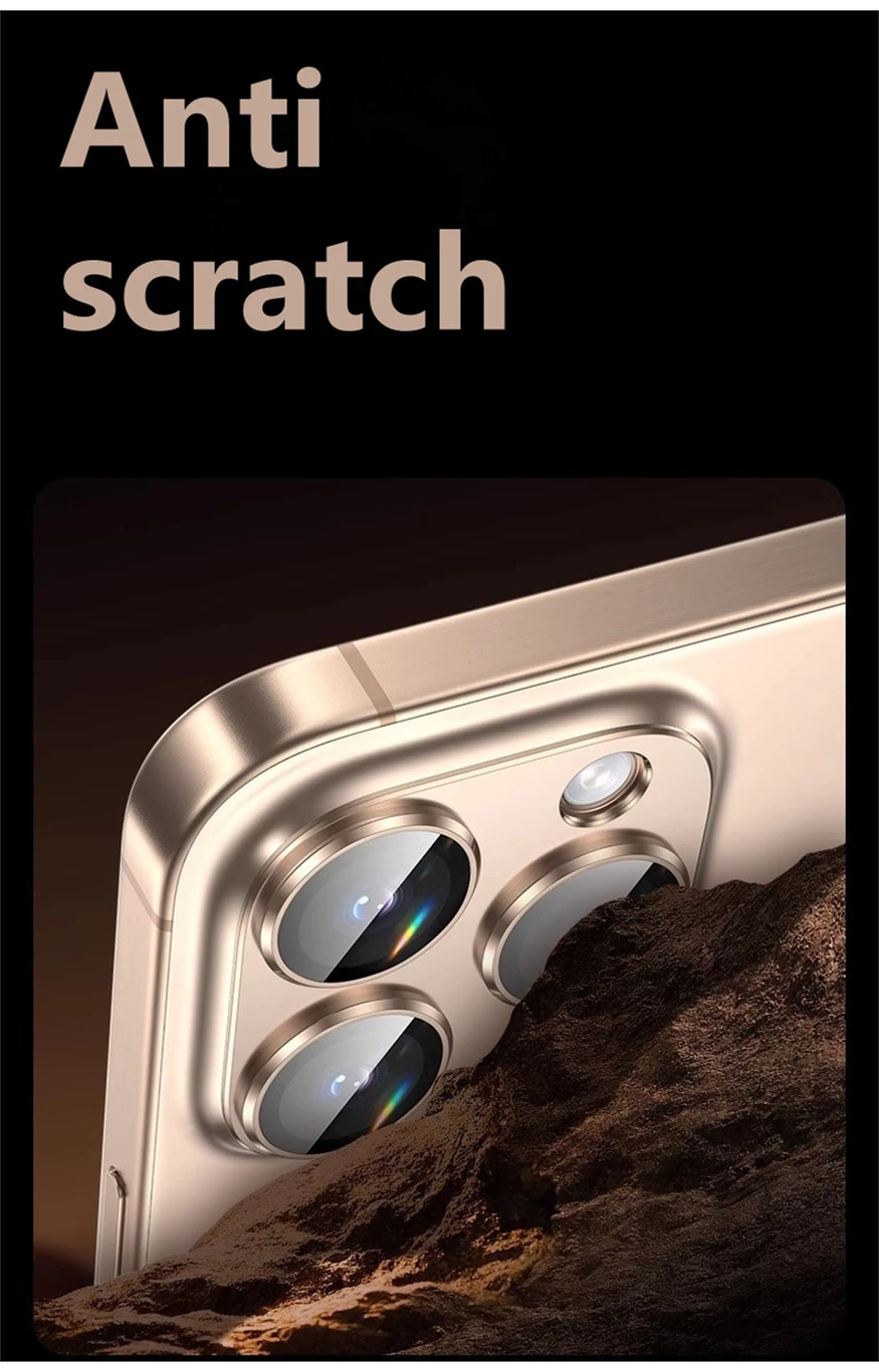 New Trendy Metal Lens Camera Protector for Iphone 11 15 16 Promax Plus ...