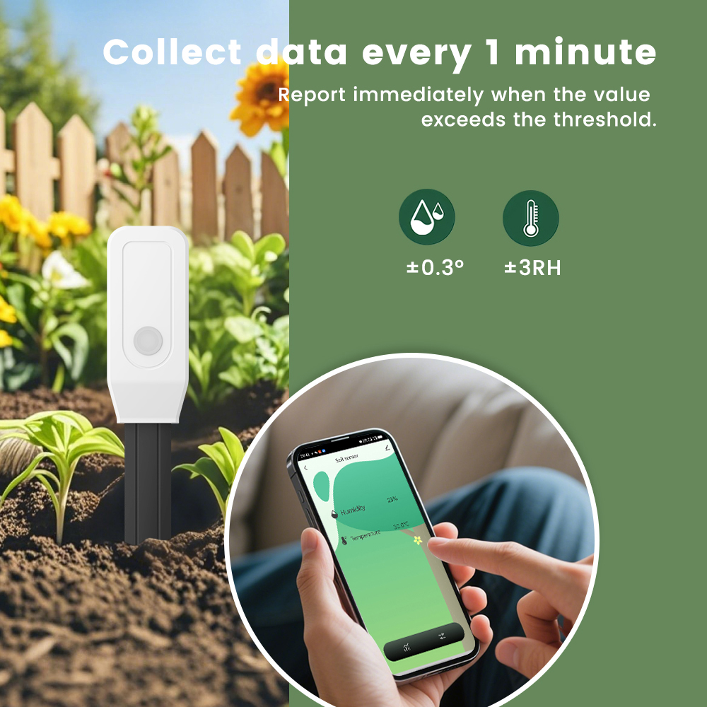 SMATRUL Tuya Smart Zigbee3.0 WiFi Smart Soil Moisture Sensor IP55 ...
