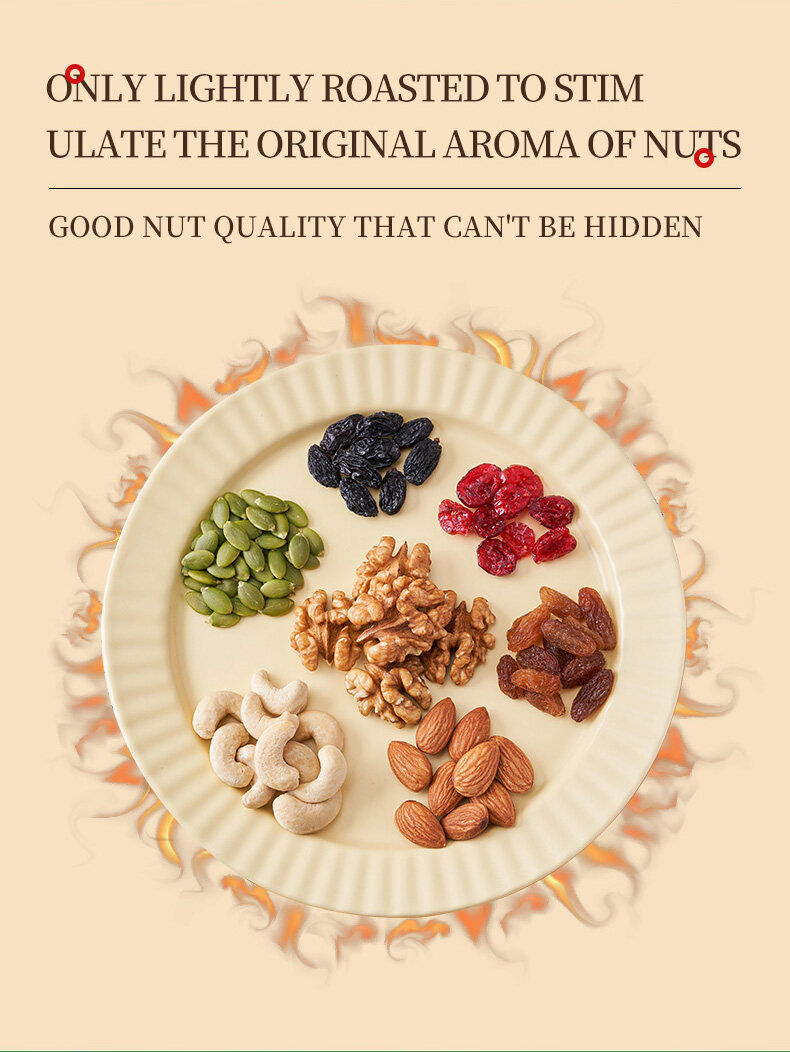 500g Daily mixed Nuts and Fruits Snack Trail Mix Nuts and Dried Fruits ...