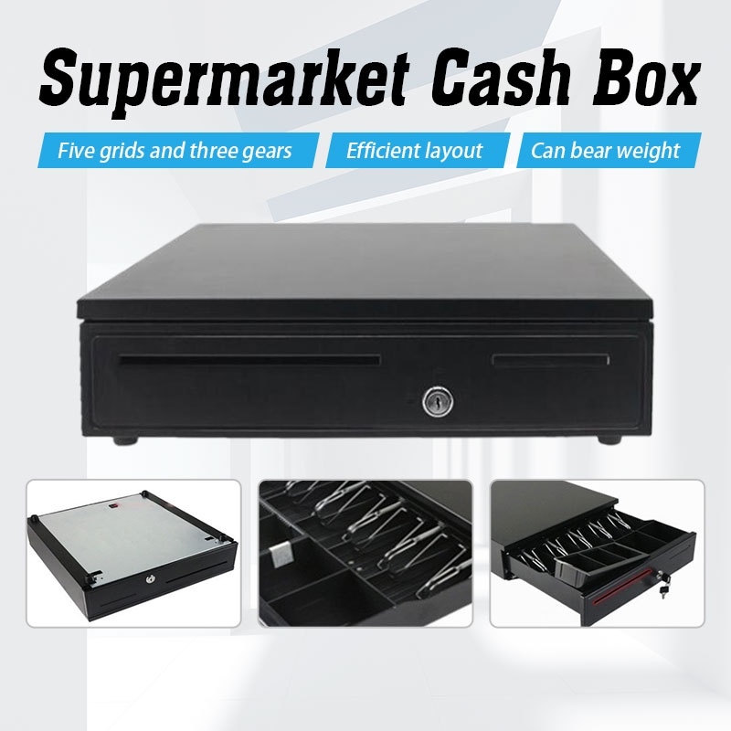 Cash Drawer Cash Box Cashier Machine POS electronic storage 5 grid 3 ...