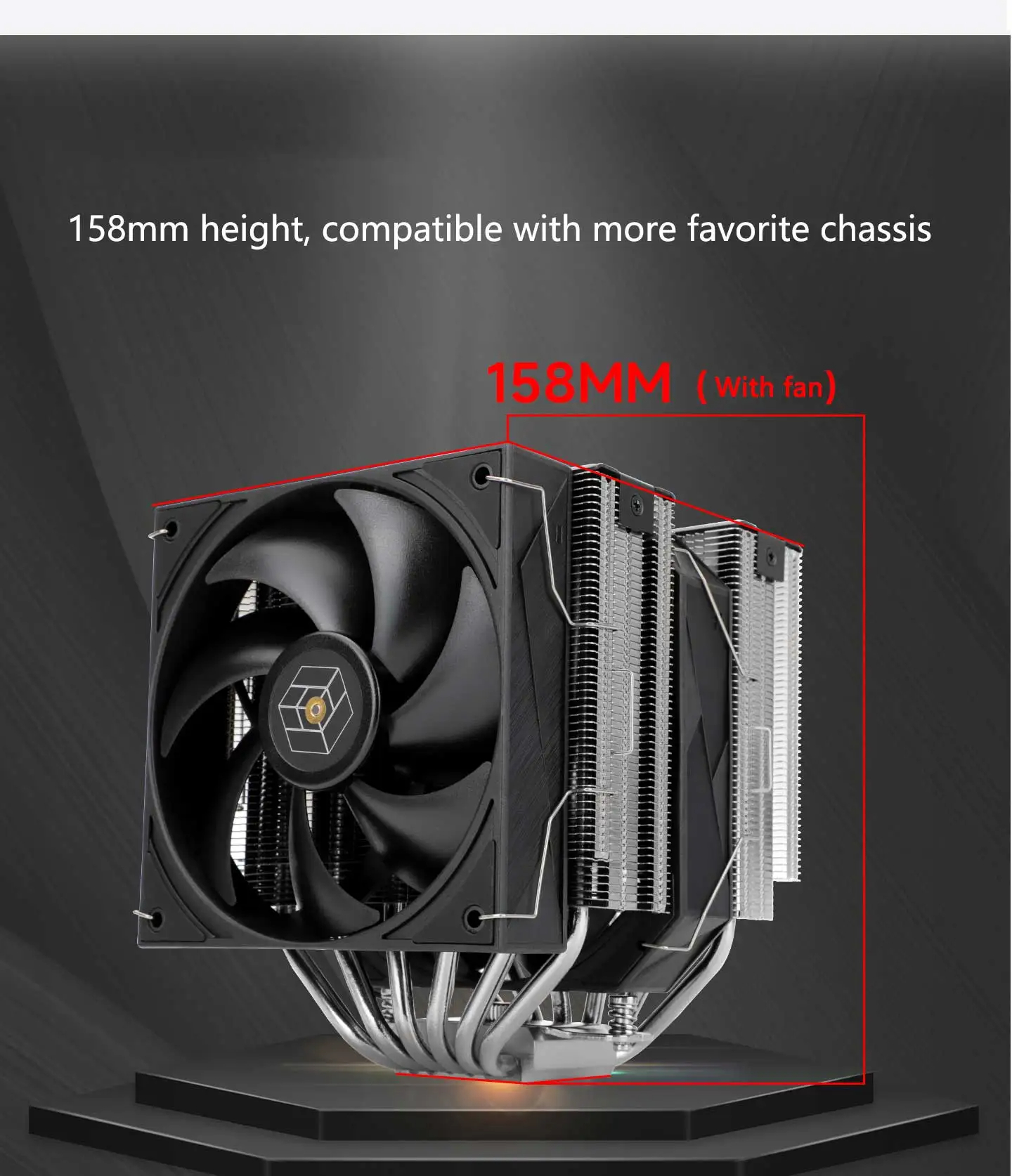 Thermalright Royal Pretor 130 Black CPU Cooler 6×6mm Heat Pipes ...