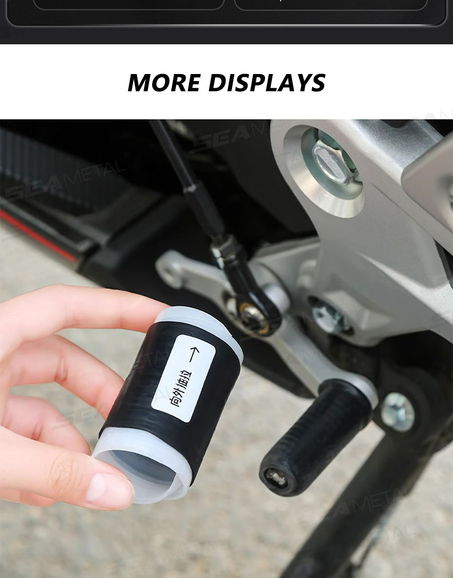 SEAMETAL 1/2/4PCS Motorcycle Rubber Shift Lever Gear Cover Universal ...