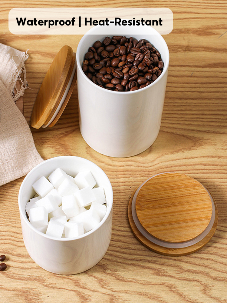 MBB Ceramic Sealed Containers with Lid - Heat-Resistant Storage Jar for ...