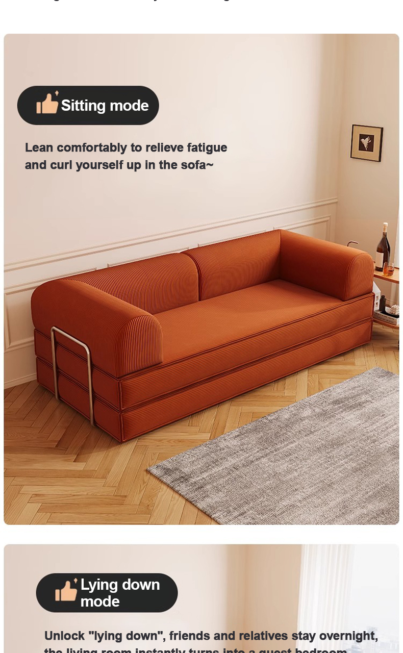 YOZOTO Furniture Folding sofa bed integrated dual-purpose full sponge ...