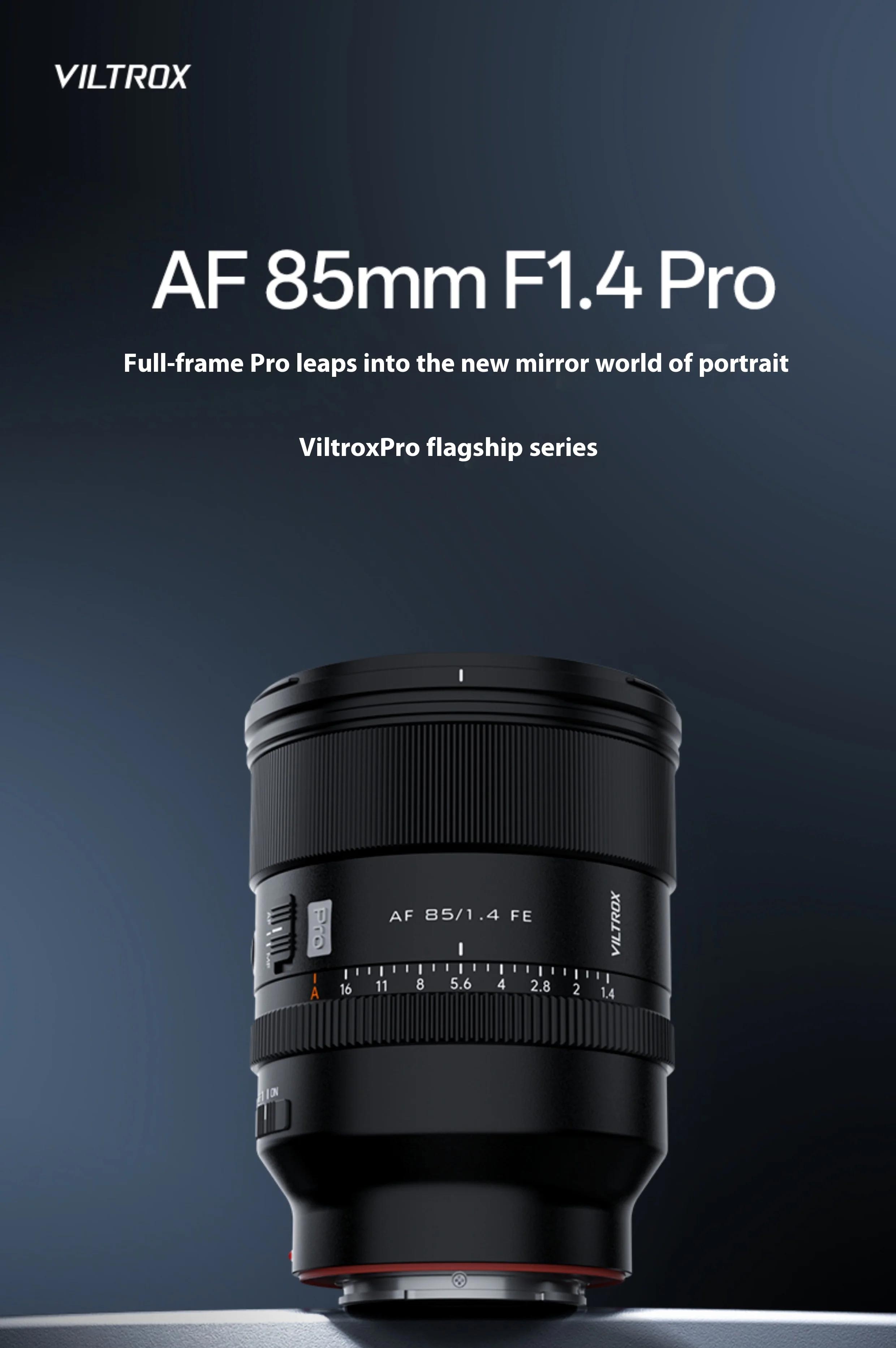 VILTROX 85mm F1.4 Pro AF Full Frame Large Aperture Auto Fixed Focus Portrait Automatic Lens For ...