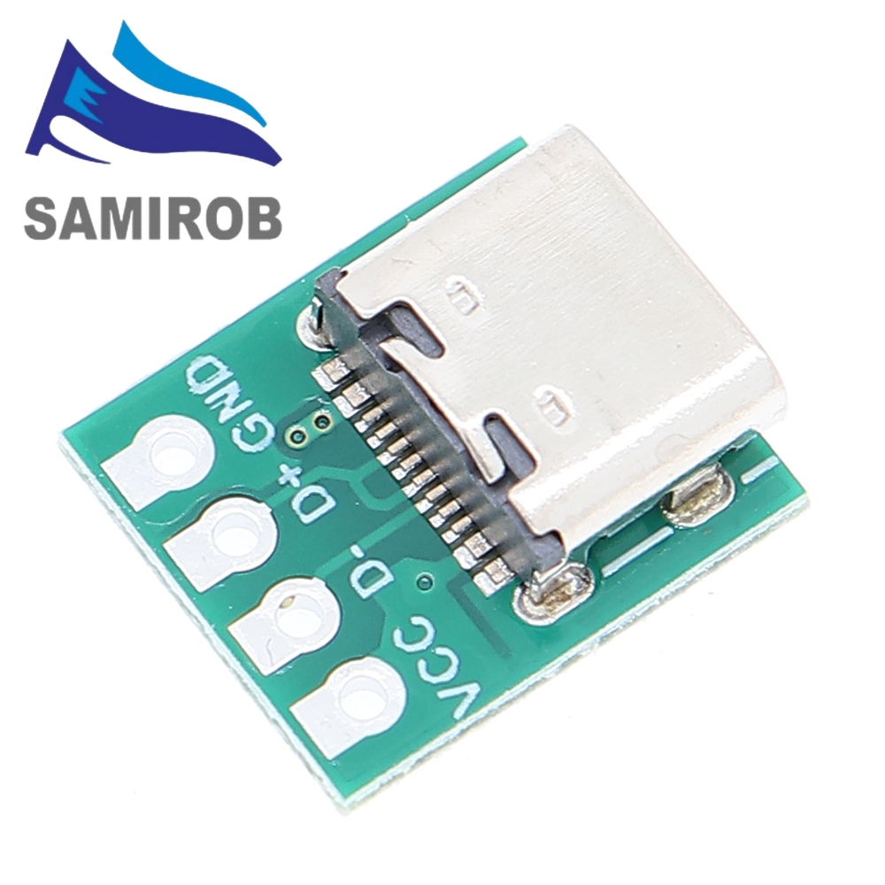 5/10Pcs USB 3.1 Type C Connector 16 Pin Test PCB Board Adapter 16P ...