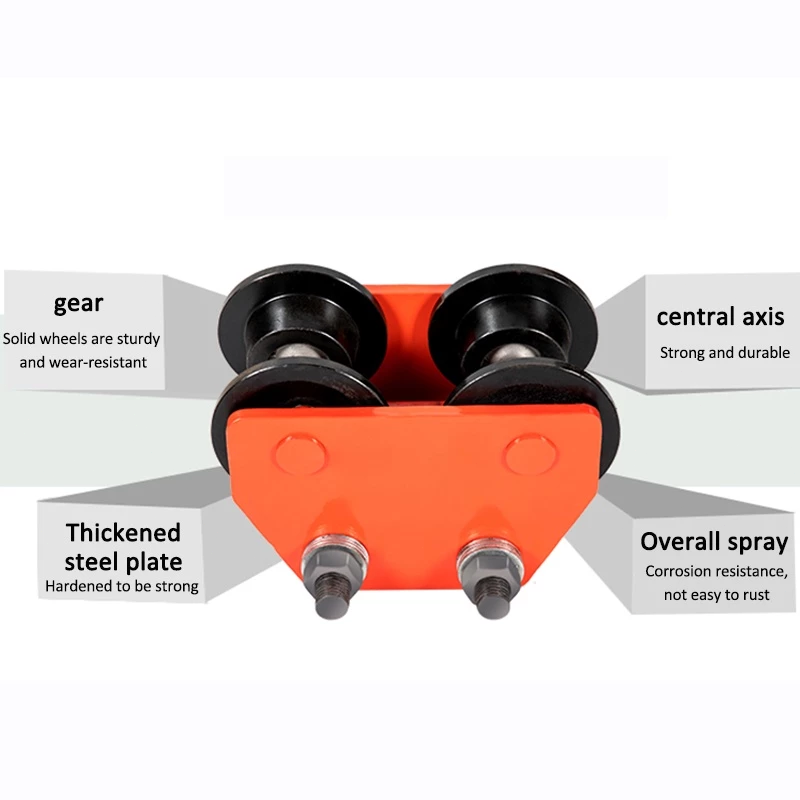 Manual traction sports car I-beam pulley car push beam trolley electric ...