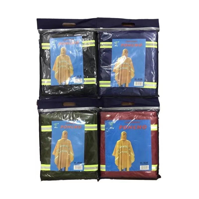 Raincoat Poncho Motorcycle Biker Rain Coat Kapote With Reflective ...