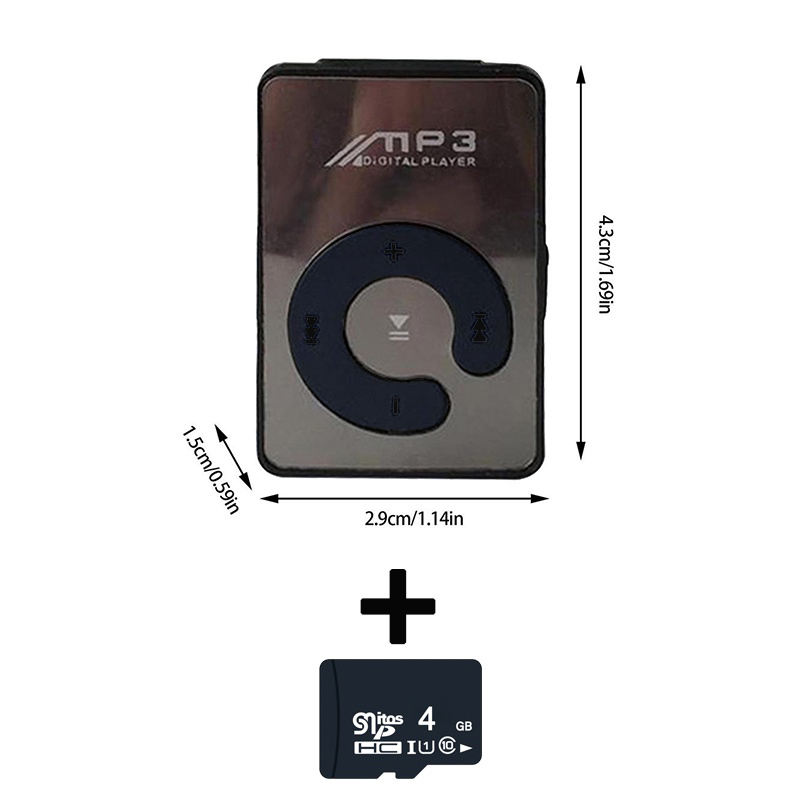 New HQAi Mini MP3 Player with 4G Memory Card, Portable Hi-Fi Digital ...