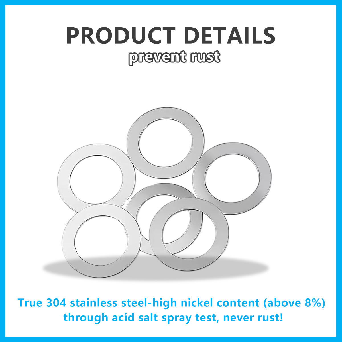 Stainless Steel Magic Washer 1mm Anti dragging click v1 v2 Nmax V1 V2 ...