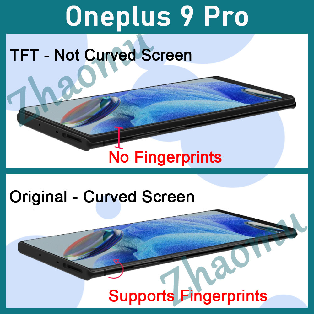 Original AMOLED Oneplus 9 9R 9 Pro LCD Display Touch Screen Replacement ...