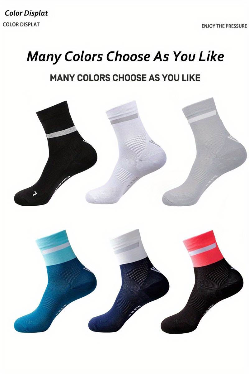 Men's Sports Socks Bicycle Road Cycling Socks Wear-Resistant Double ...