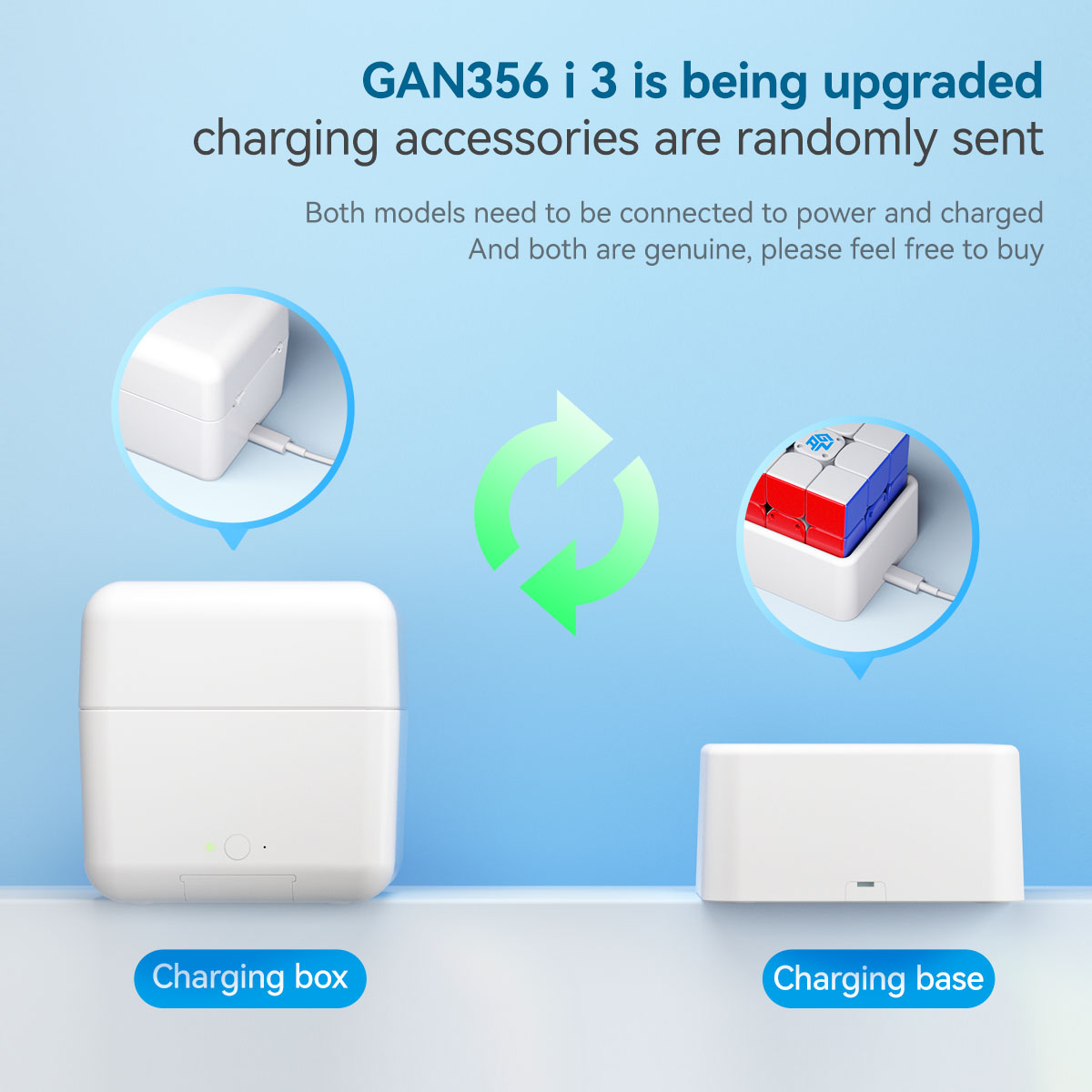 GAN 356 i3 Speed Cube 3x3 Smart Cube Magnetic Cube Intelligent Tracking ...