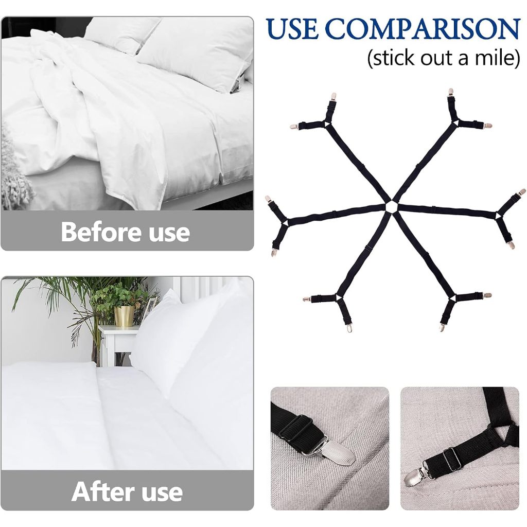 Bed sheet clips buckle sheet clips Suspender fasteners Adjustable ...