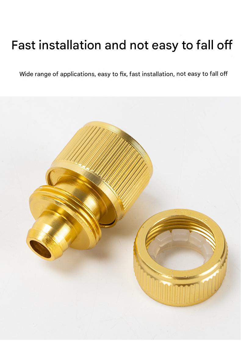 1/2 Brass Hose Connector - Garden Watering Tap Adaptor Fitting (Faucet ...