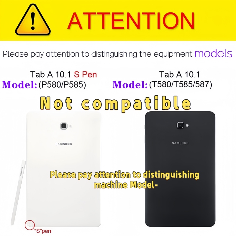For Samsung Galaxy Tab A (2016) with S Pen Case SM-P580 P585Y P588C Tablet Casing Tab A6 10.1 ...