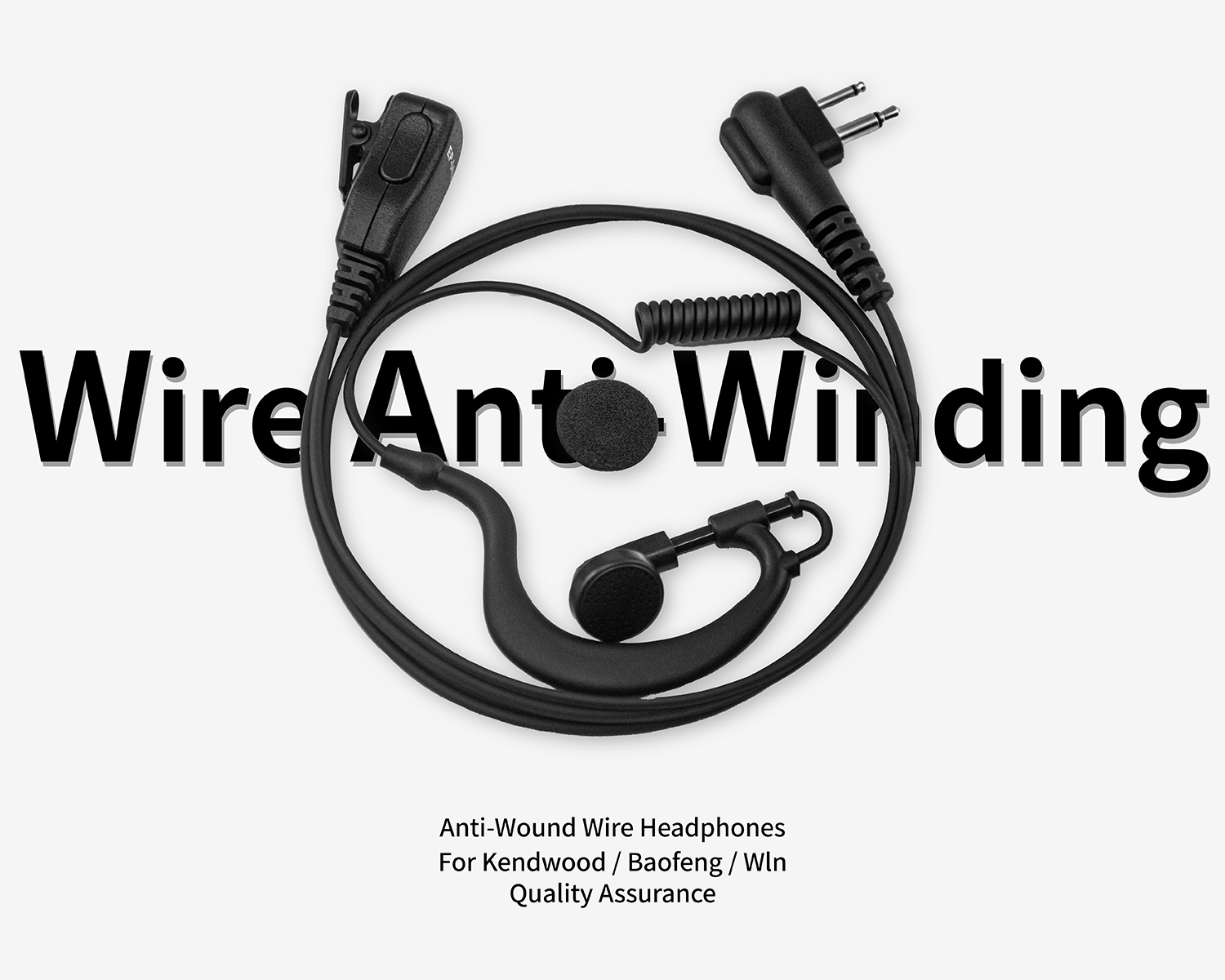 Motorola CP1660/GP88/GP3188/XIR P3688 2-pin Radio Earphones Wire ...