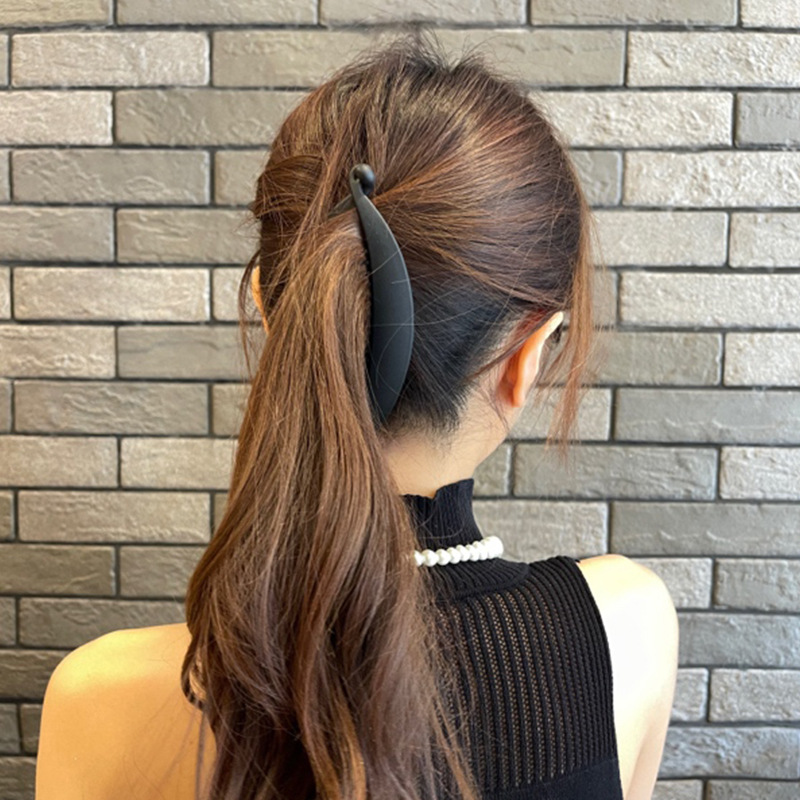 New New Black Banana Clip Hair Claw for Thick Hair Women Ponytail ...