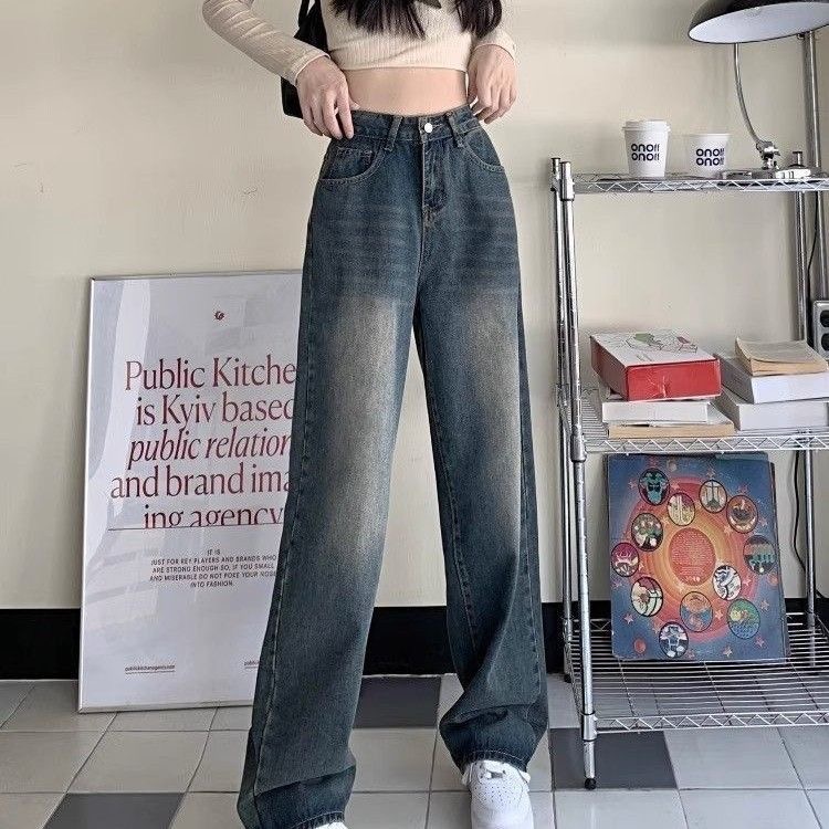 IM Baggy Jeans Swagger Style Denim Maong Pants for Women Dancer Hiphop ...