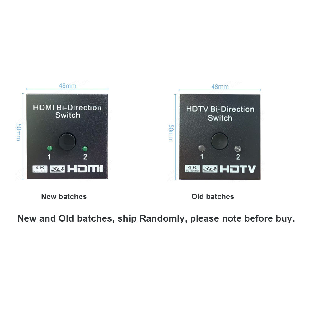 Bi-Directional 4K HDMI Splitter 1 In 2 Out Switcher Switch Supports Ultra HD 4K 3D HDR HDCP ...