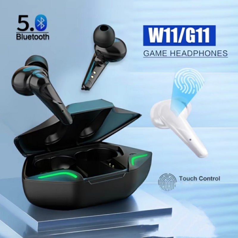 G11 Black Earbuds Wireless Bluetooth Gaming Earphone High Quality HIFI ...