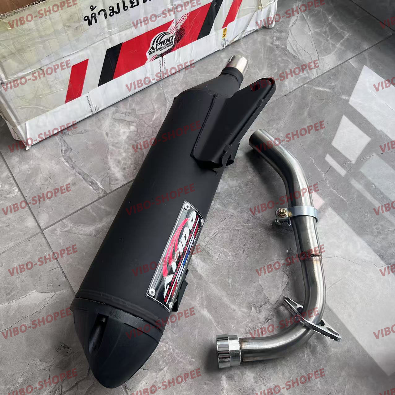 Apido Pipe For Mio Sporty V3 Pipe Muffler 1 Set Mio i125 /Soul i125 ...