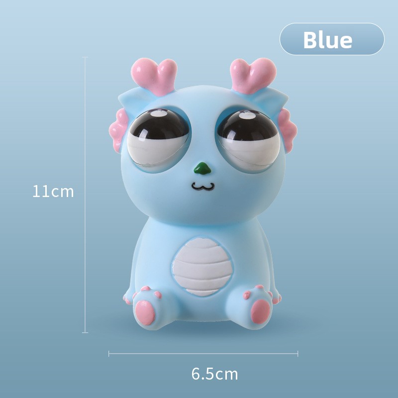 Convex Eye Dragon Squeeze Toy, Rotatable Eyes for Fun and Stress Relief ...