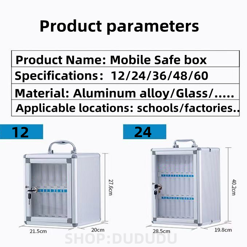 Transparent Lockable Mobile Phone Safe Box for Factory Workers Students ...