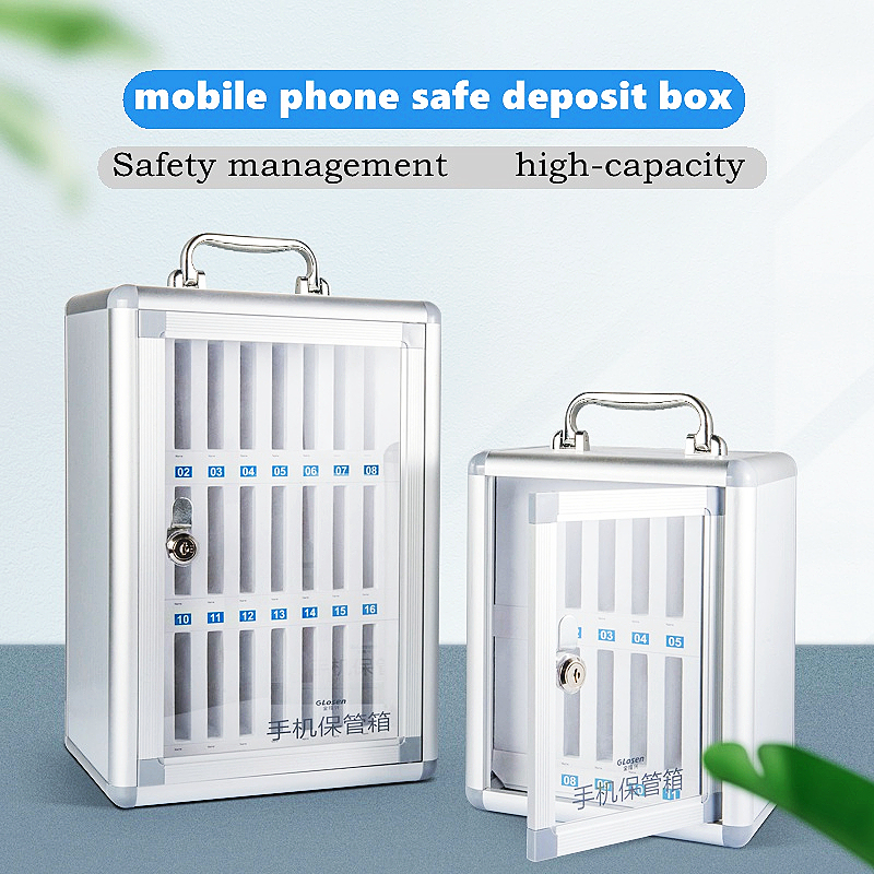 Transparent Lockable Mobile Phone Safe Box for Factory Workers Students ...