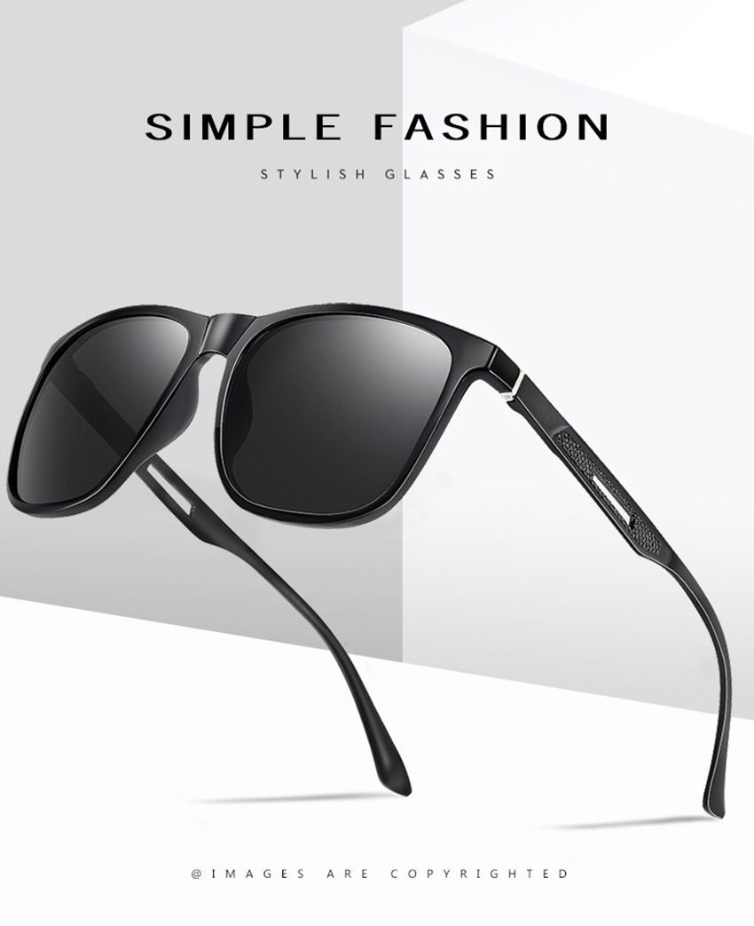 MENSPE Men TR90 Classical Fashion Glasses Polarized UV400 TAC Lens Sunglasses Outdoor Activities ...