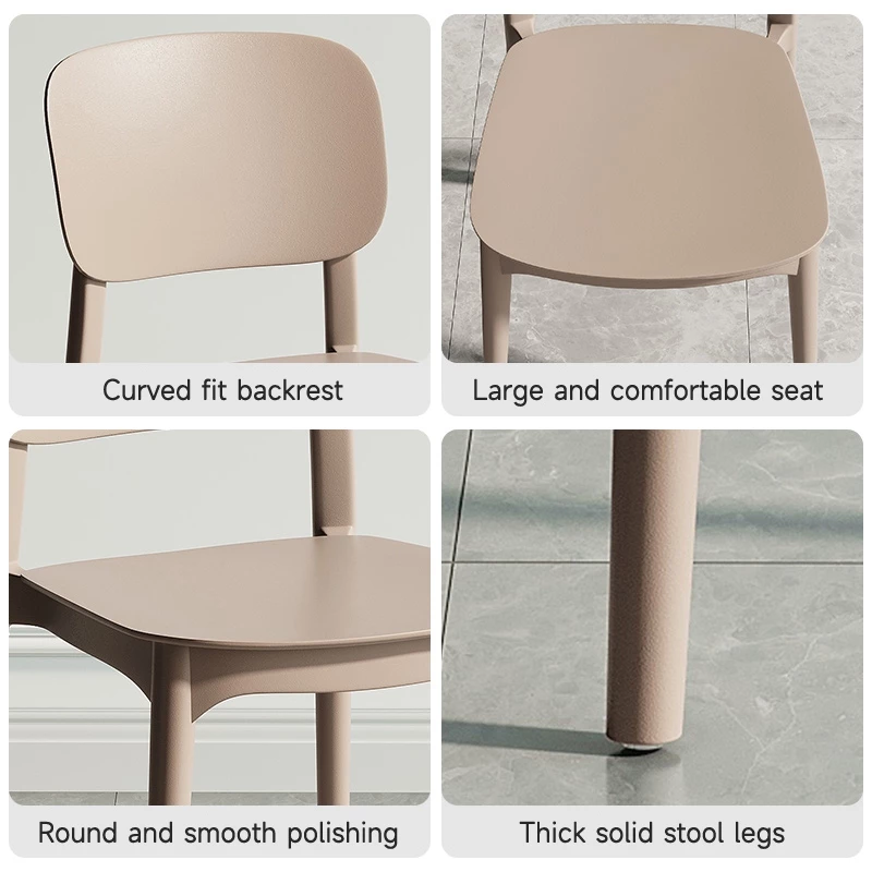 Nordic Chair Plastic Chair Dining Chair Study Chair Coffee Chair Multi ...