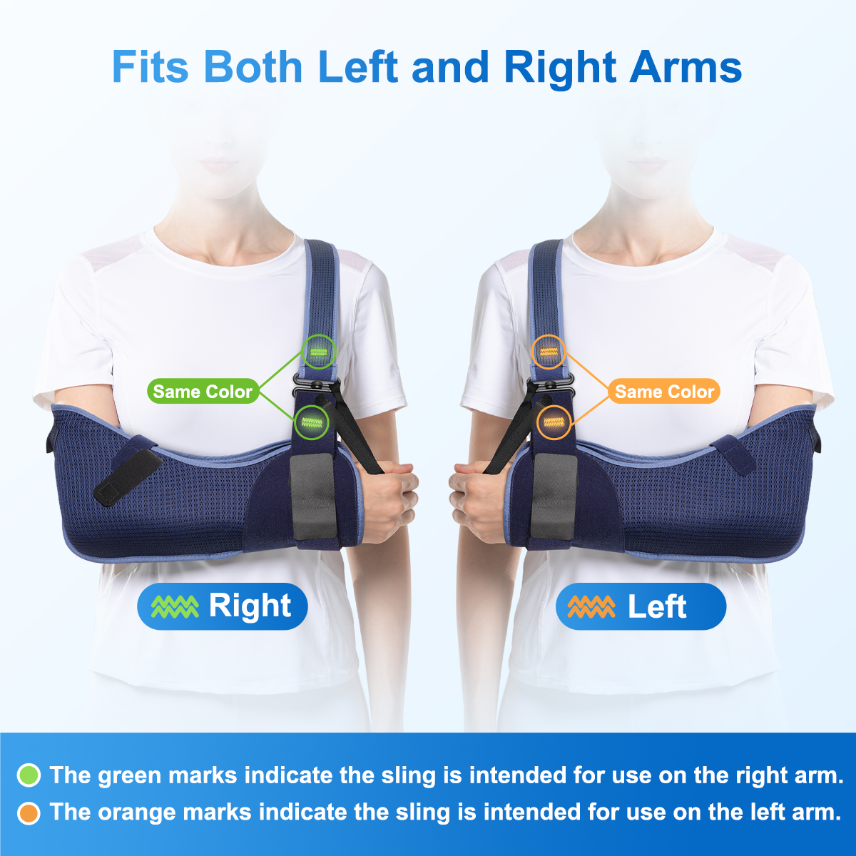 VELPEAU Arm Sling Support For Rotator Cuff Recovery, Hand Fracture Or ...