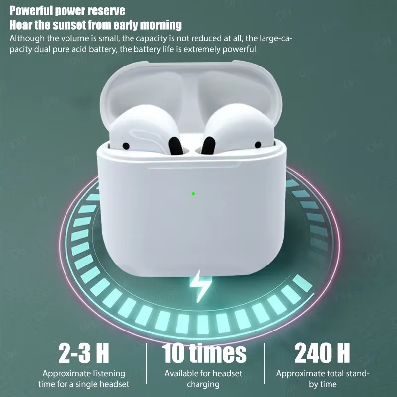 Pro 4 TWS Bluetooth 5.0 Earphones Wireless Earbuds Touch Control ...
