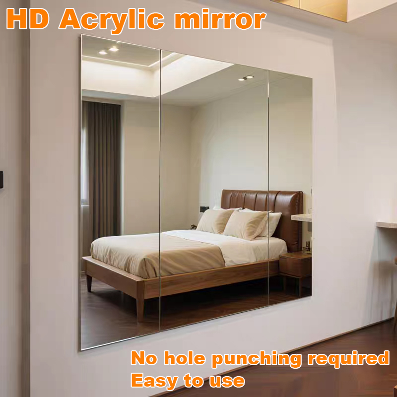 Acrylic Wall Mirror Sticker HD Soft Mirror Long Long Mirror Full Body ...