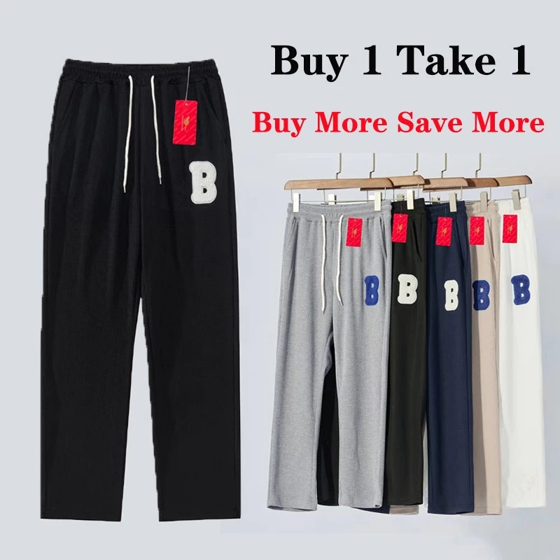 NI Buy 1 Take 1 Aesthetic Pants For Men Slocks Oversized Pants Korean ...