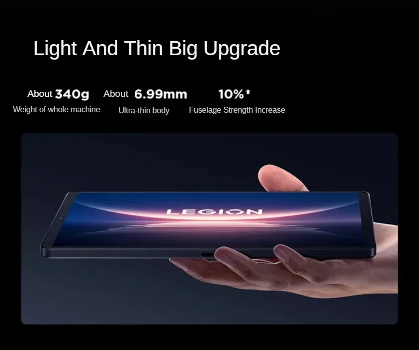 Lenovo Legion Y700 2026 Gen 4 3K 408PPI Snapdragon 8 Elite 8.8" Display 165Hz 7600mAh 68W Fast ...