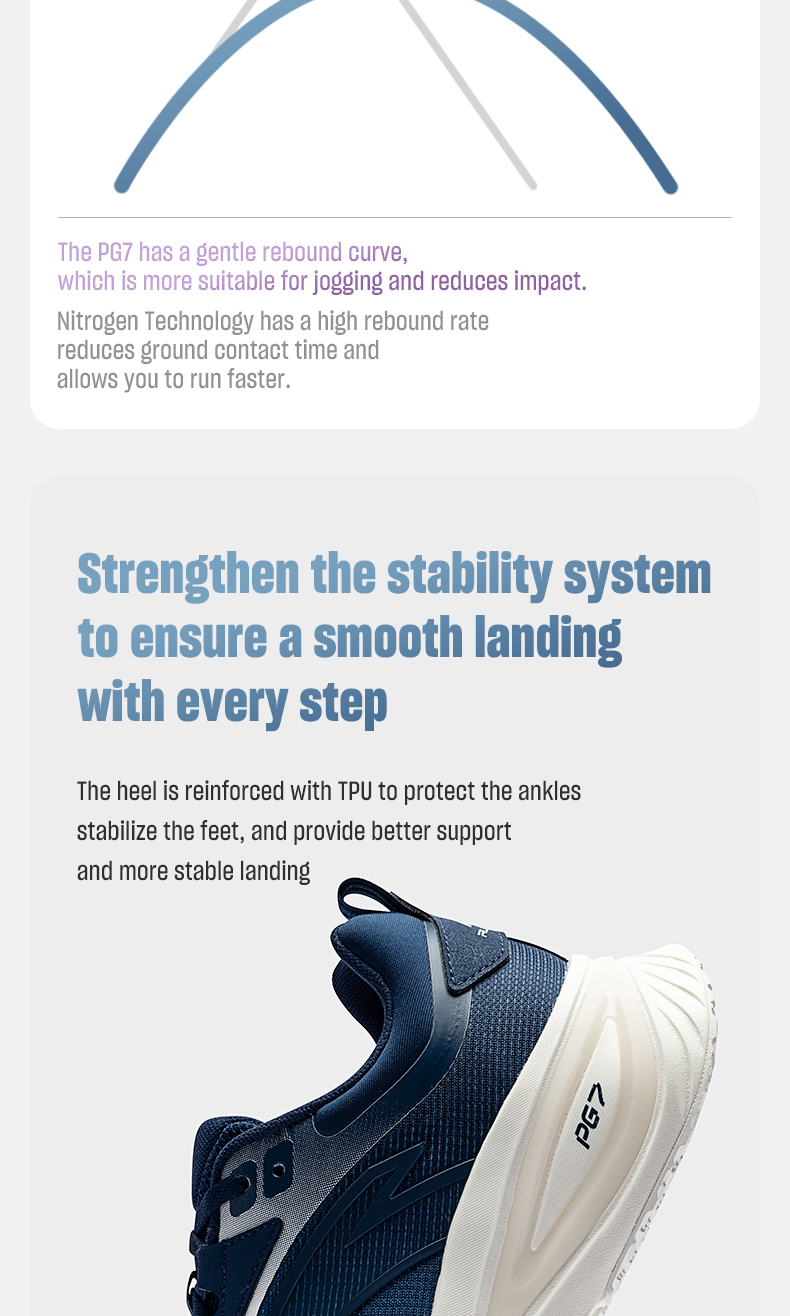 ANTA Men Journey PG 7 Running Shoes 2E Widefoot Walking Ourdoor Jogging ...