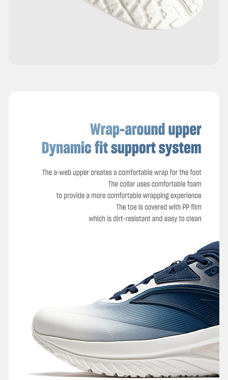 ANTA Men Journey PG 7 Running Shoes 2E Widefoot Walking Ourdoor Jogging ...