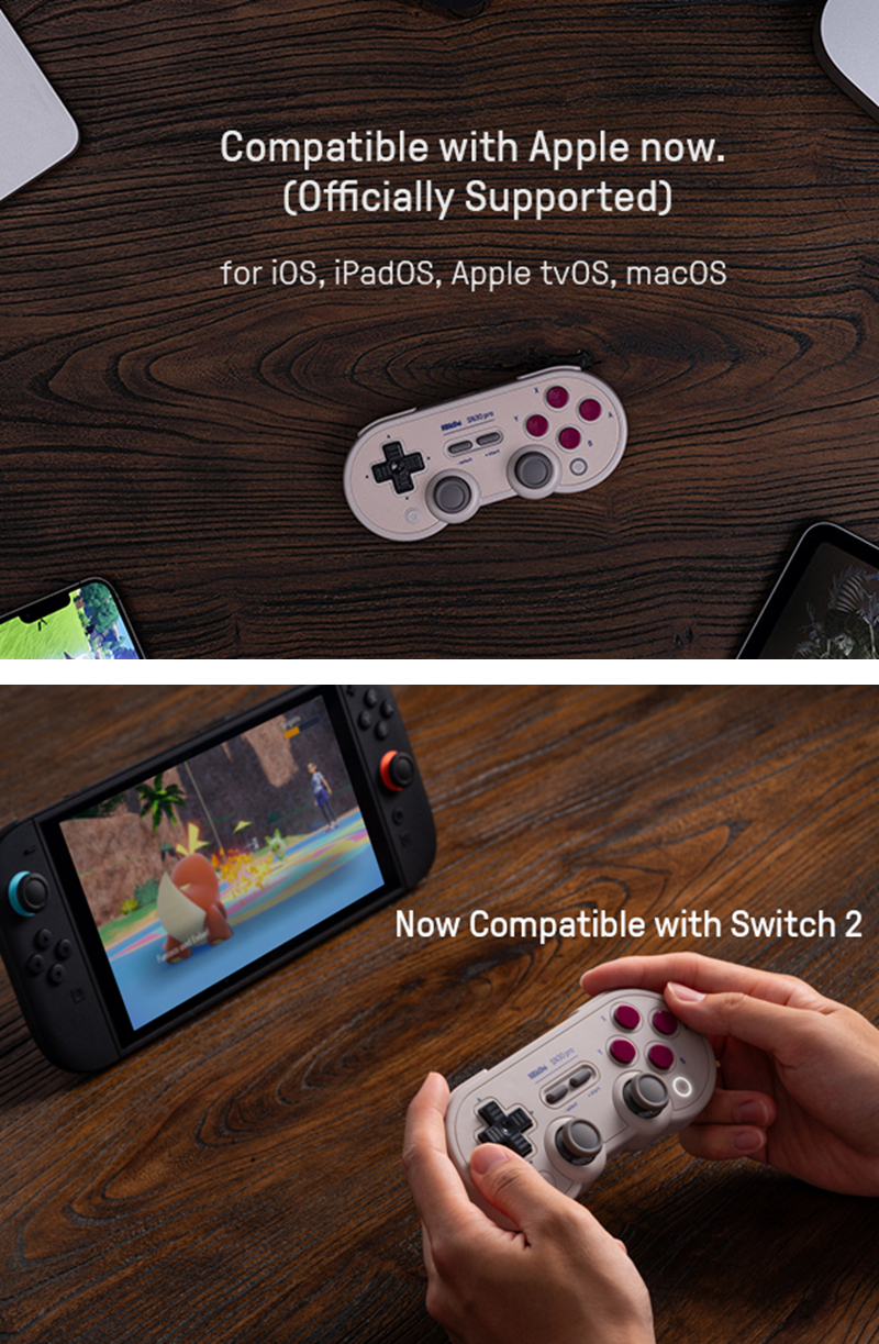 8BitDo SN30 Pro Bluetooth Gamepad Wireless Hall Effect Joysticks for ...
