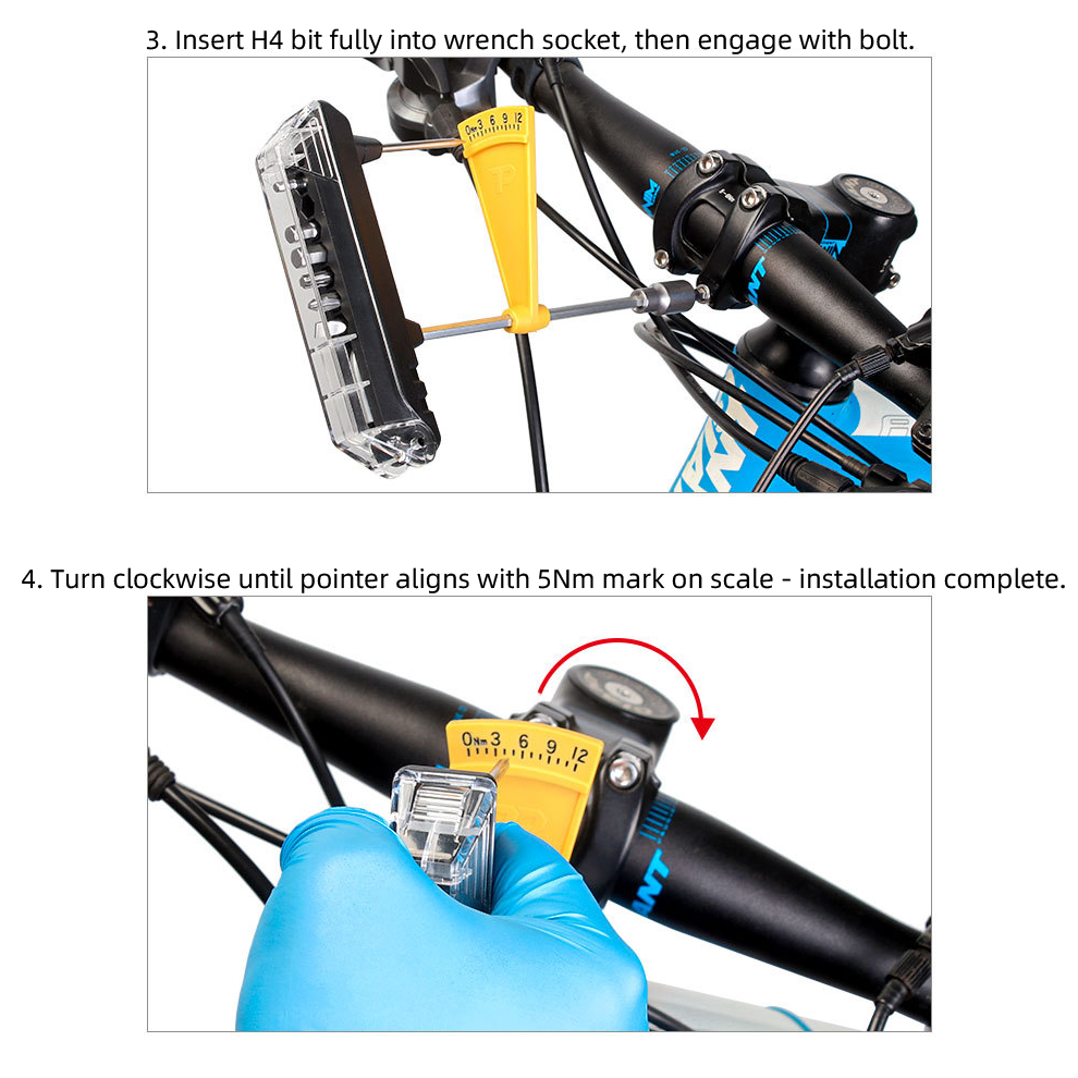 TOOPRE Mountain Bike Torque Wrench Set Integrated Hexagon Socket ...